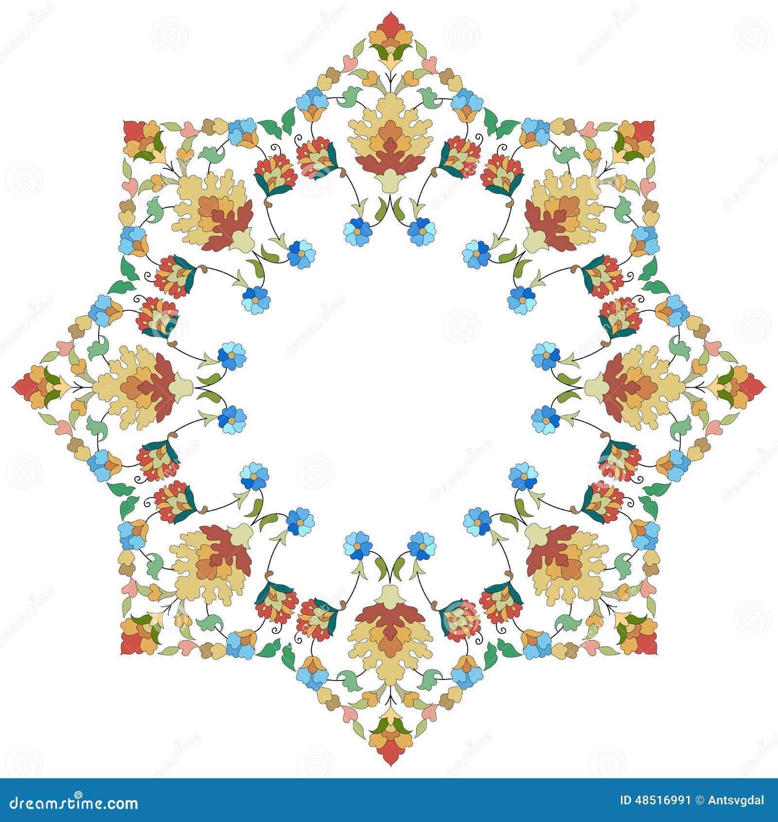Artistic Ottoman Pattern Series Thirty Five Stock Vector - Illustration ...
