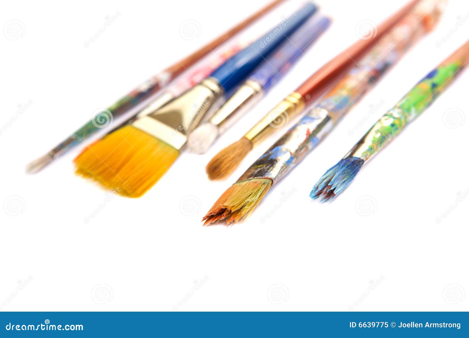 Artistic Paint Brushes stock image. Image of create, green - 6639775