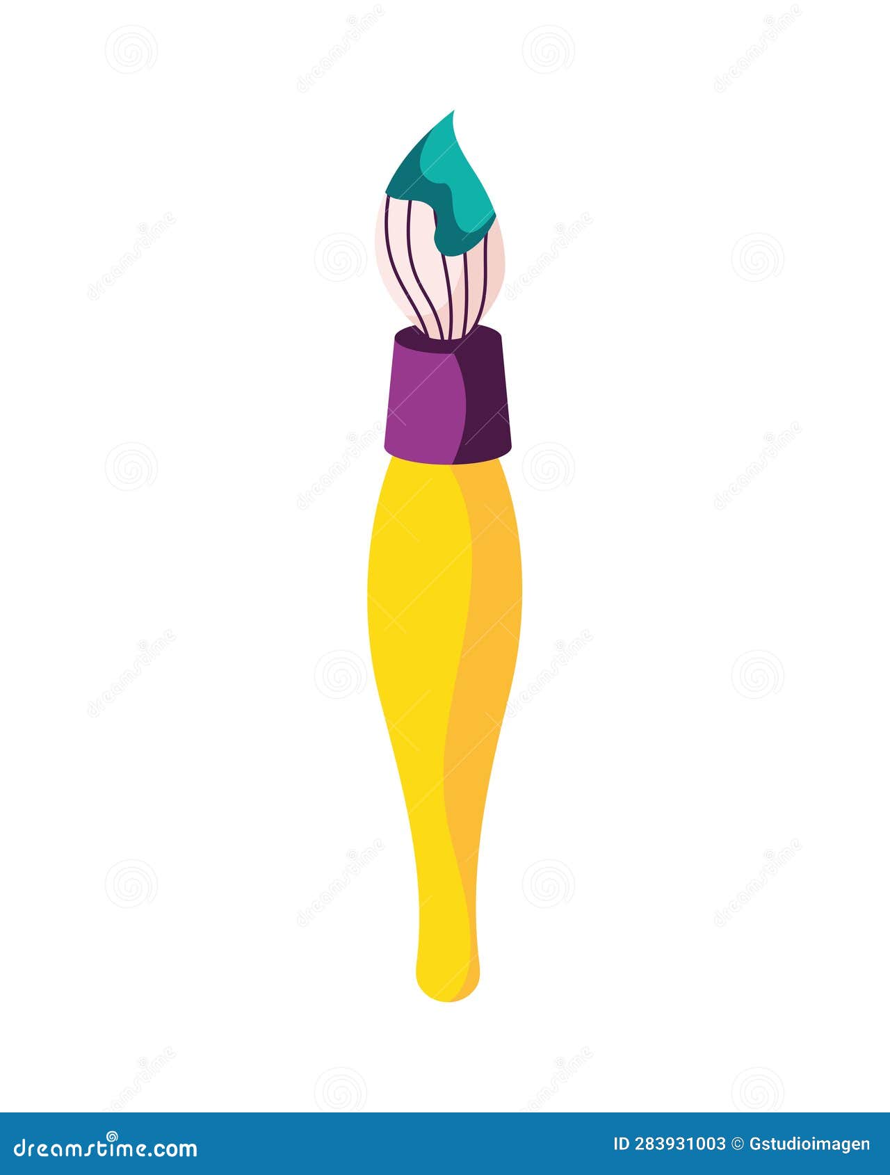 Paintbrush, Color Palette Icon, Blue Version Royalty-Free Stock Photo ...