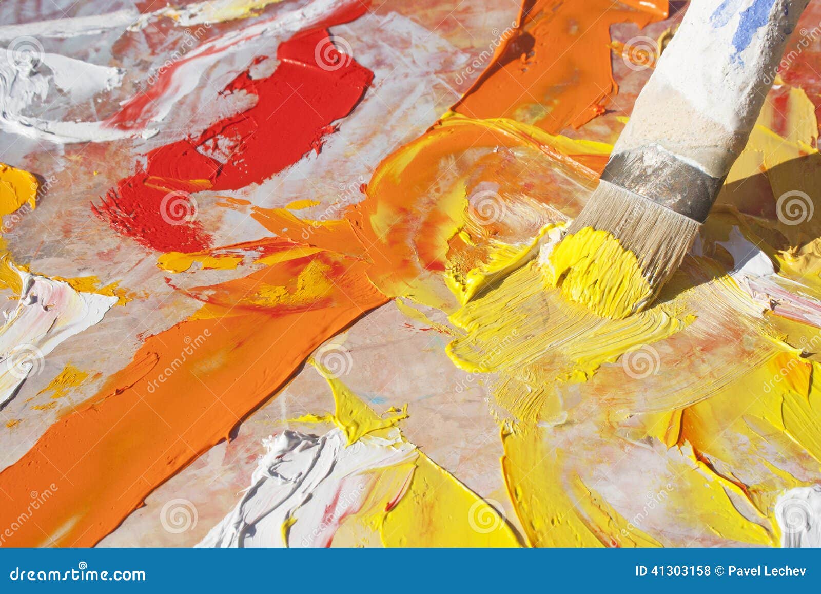 Paintbrush Art stock photo. Image of studentsbook, colorbook - 41303158
