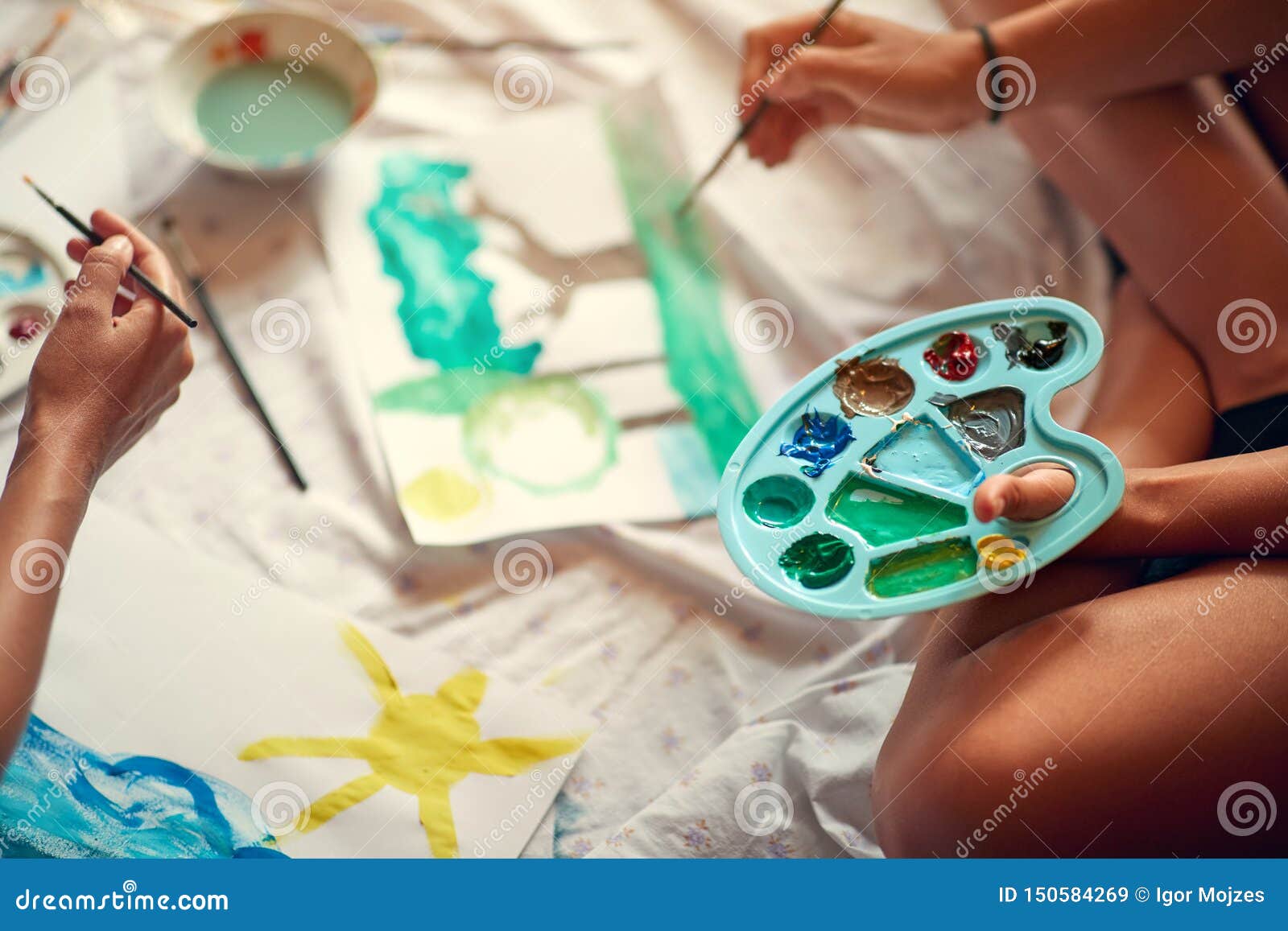 Tempera Drawing Royalty-Free Stock Image | CartoonDealer.com #33347152