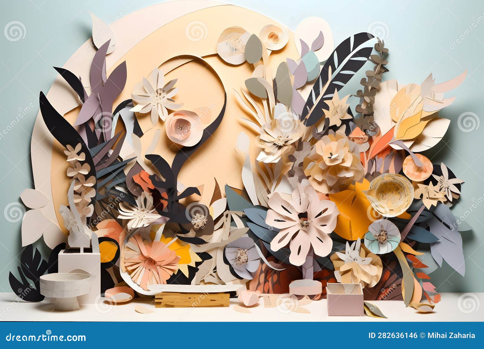 Artistic Paper Cut Collage of Upcycled Materials Transformed into ...