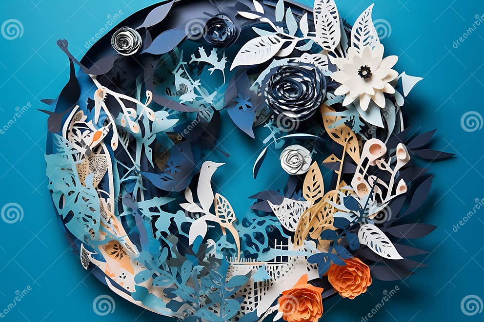 Artistic Paper Cut Collage of Upcycled Materials Transformed into ...