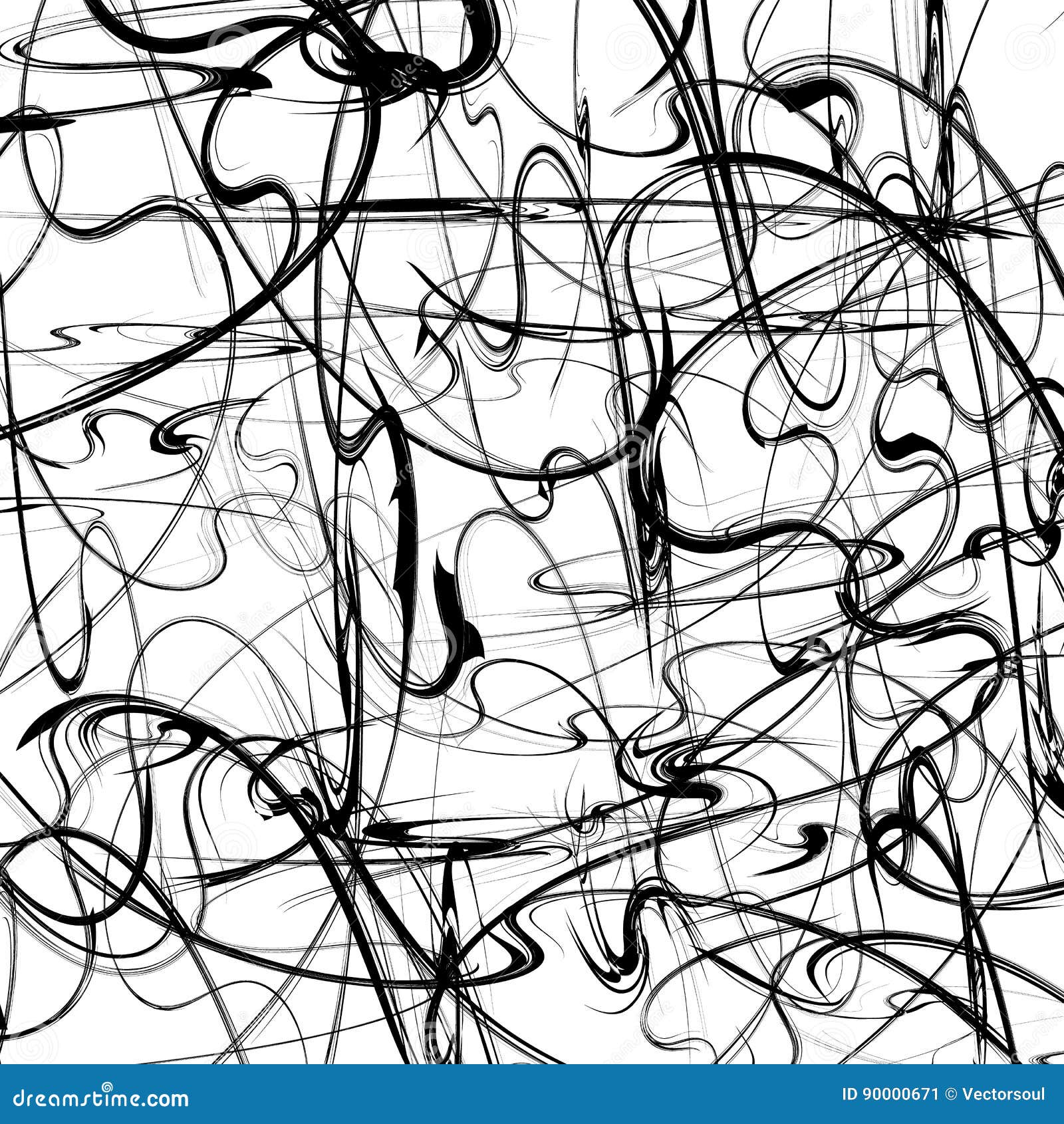 Artistic Pattern with Curvy Distortion Effect. Abstract Geometric Art ...