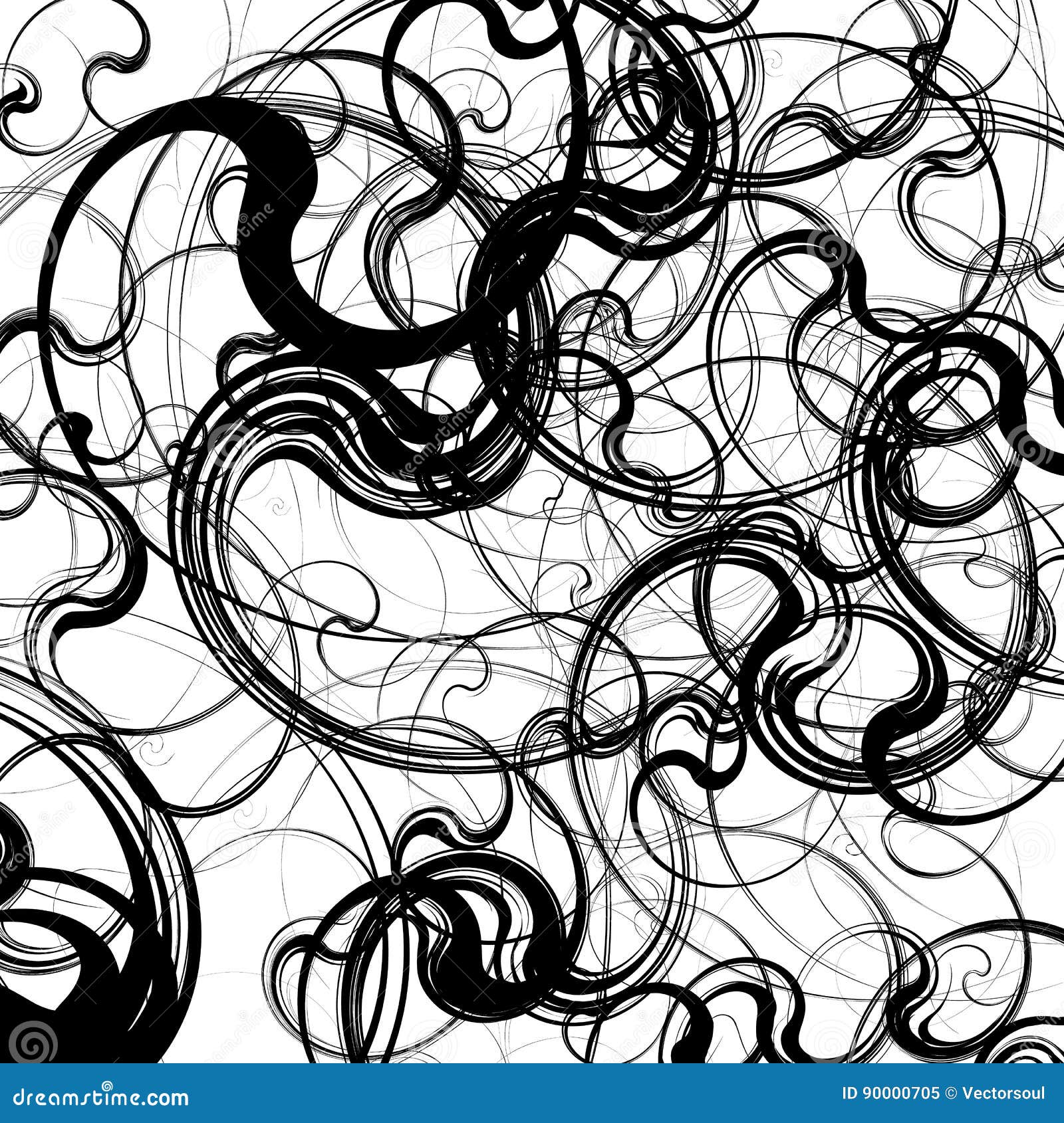 Artistic Pattern with Curvy Distortion Effect. Abstract Geometric Art ...