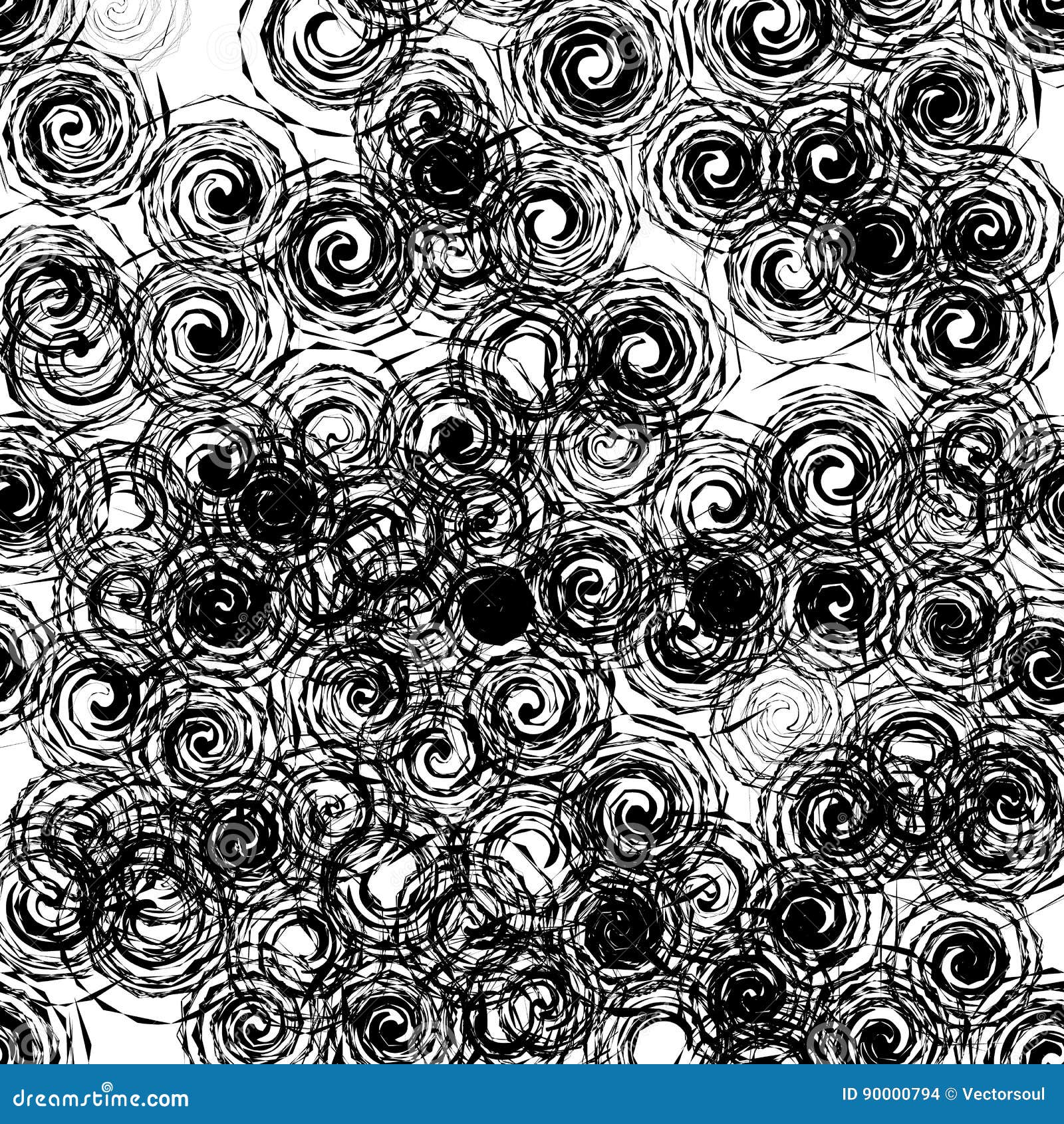 Artistic Pattern with Curvy Distortion Effect. Abstract Geometric Art ...