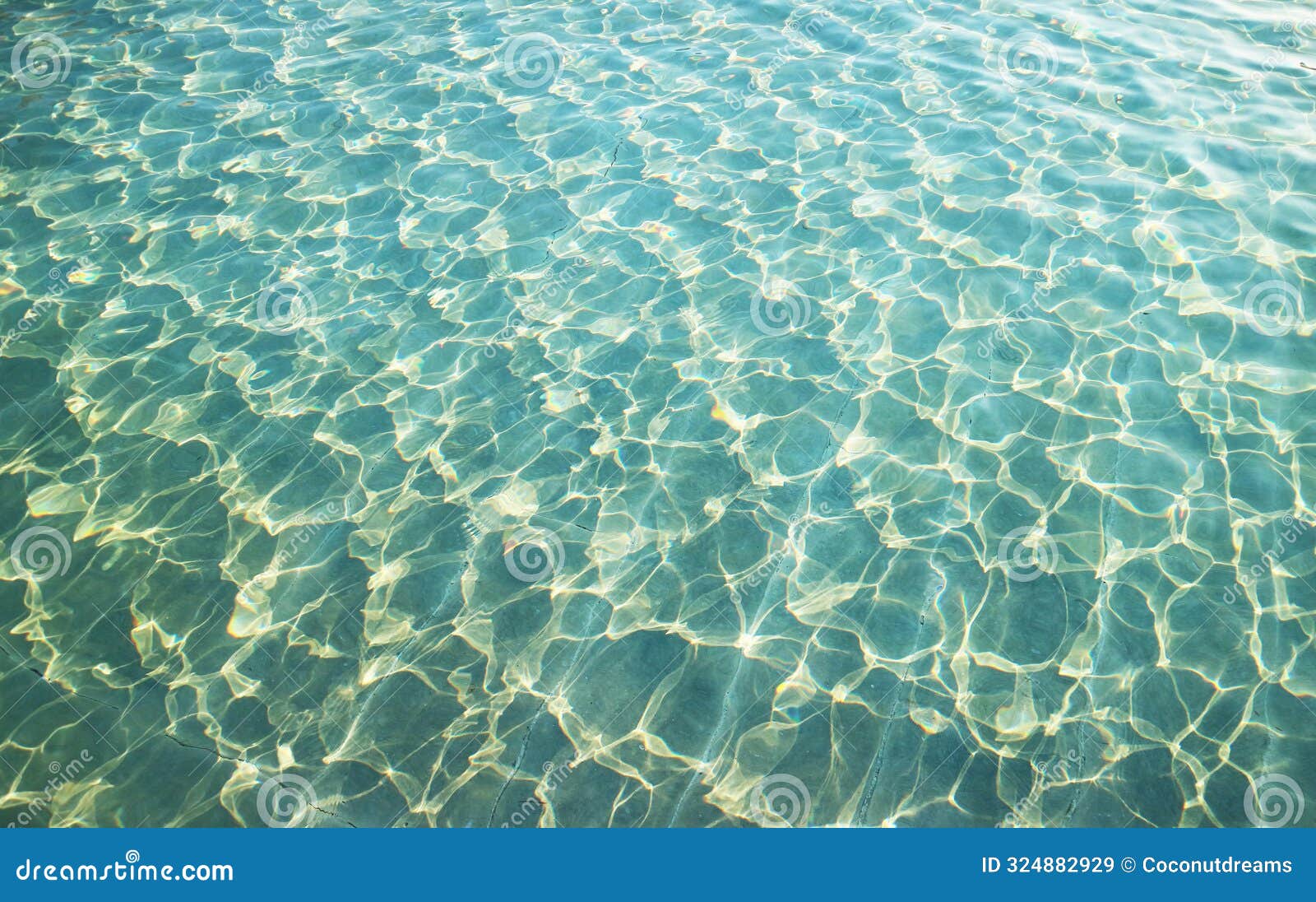 Artistic Patterns of Water Surface in the Pool Reflecting with Sunlight ...