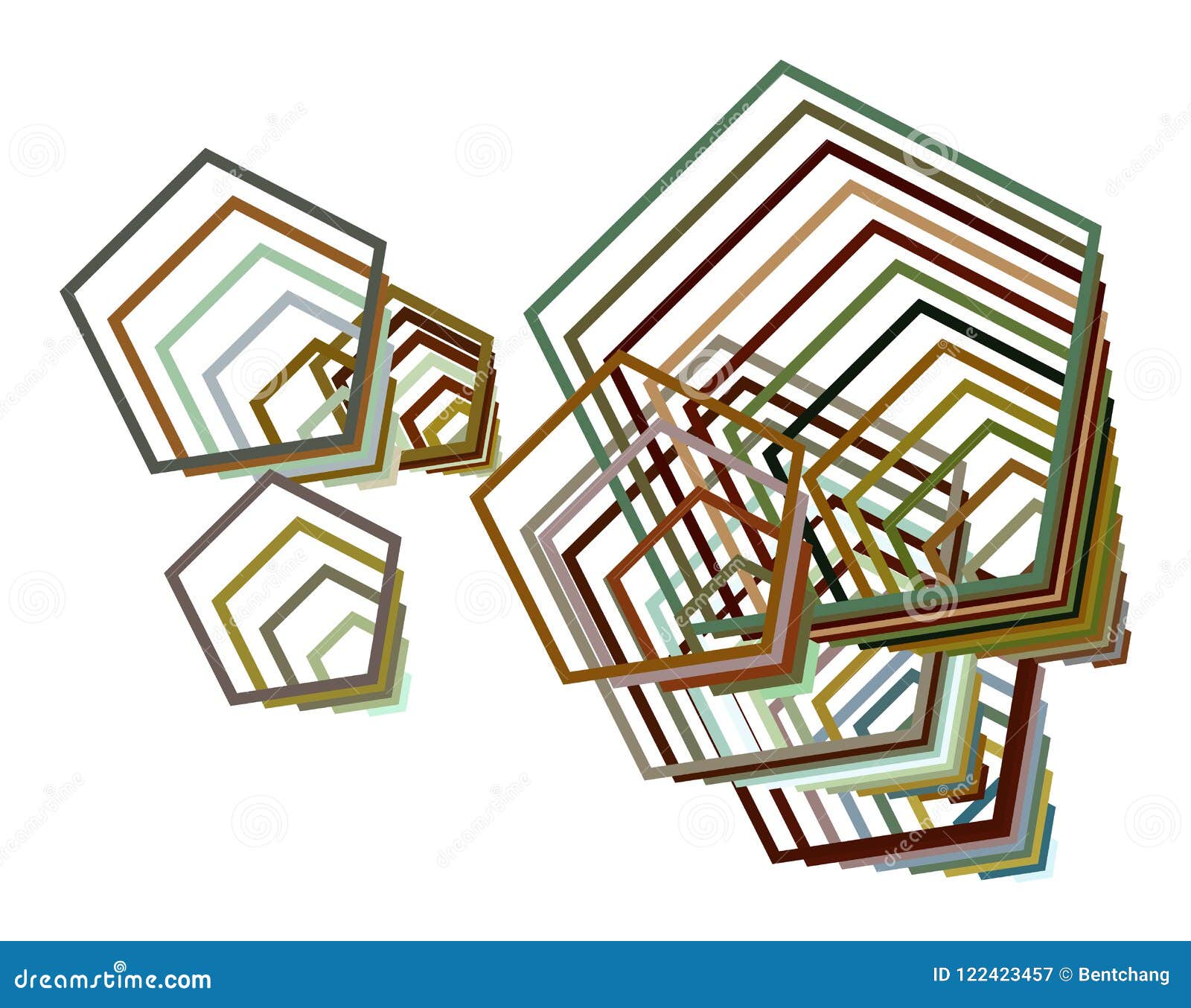 Artistic Pentagon Background Pattern Abstract. Effect, Backdrop, Messy ...