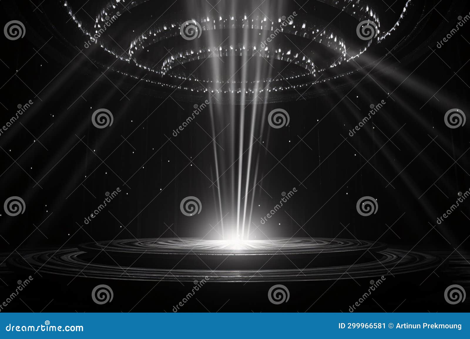 Artistic Performances Stage Light Background With Spotlight Illuminated ...