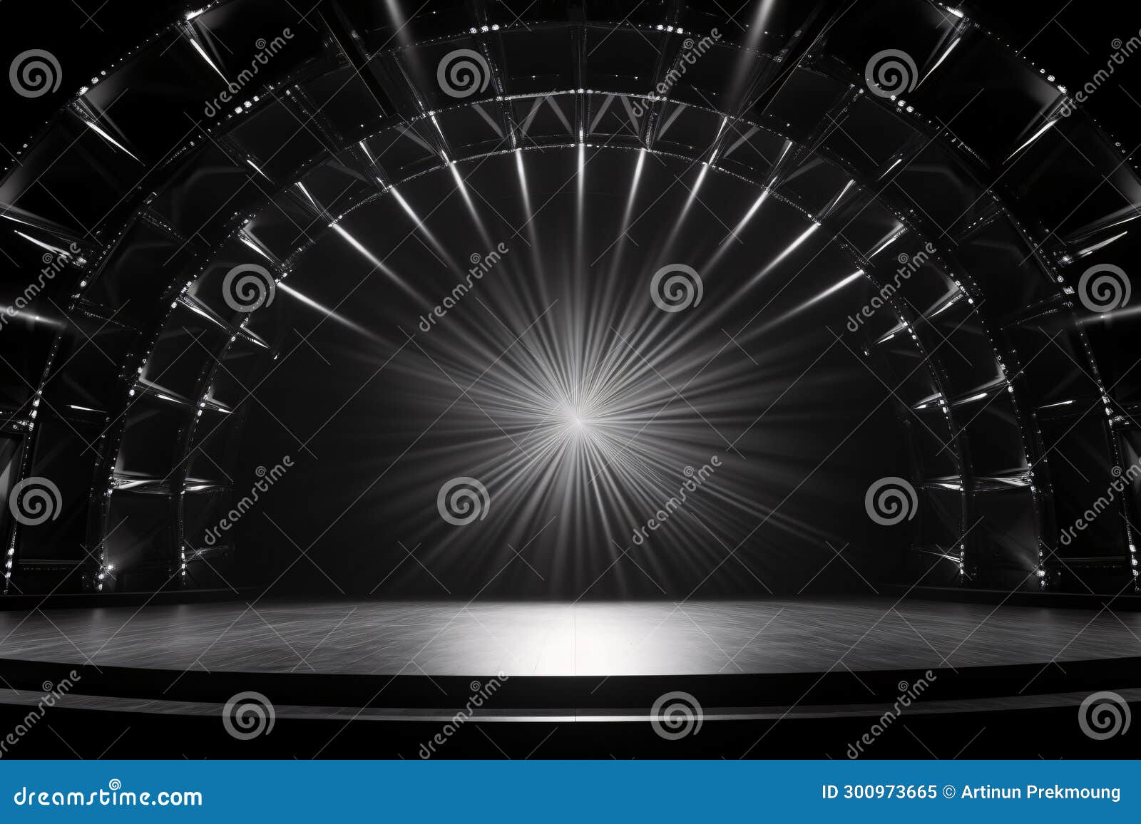 Artistic Performances Stage Light Background With Spotlight Illuminated ...