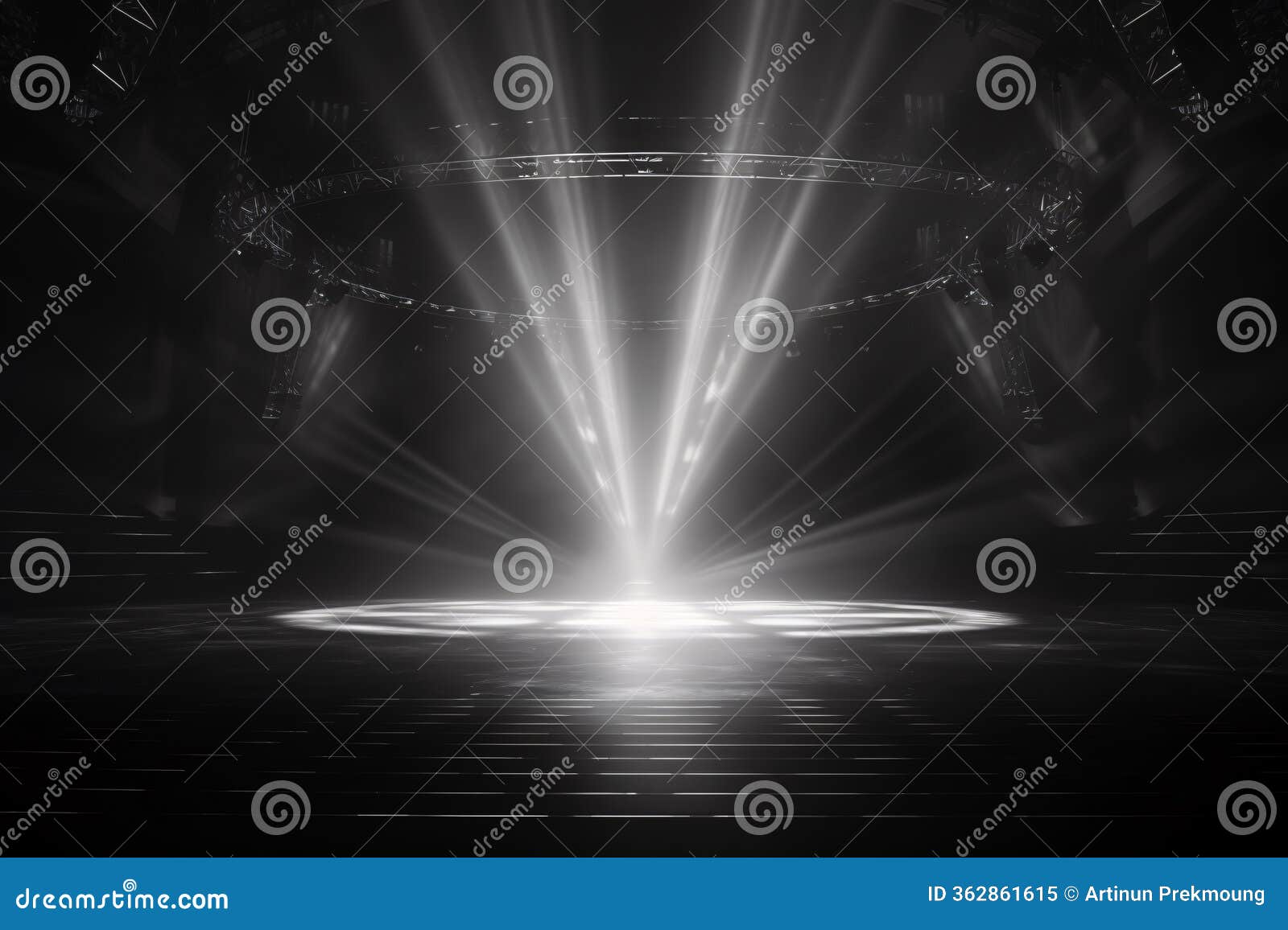 Artistic Performances Stage Light Background With Spotlight Illuminated ...