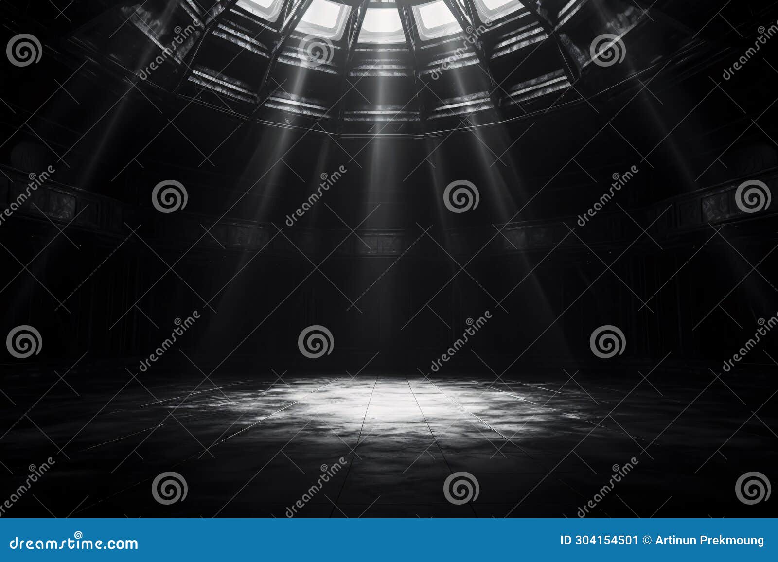 Artistic Performances Stage Light Background with Spotlight Illuminated ...