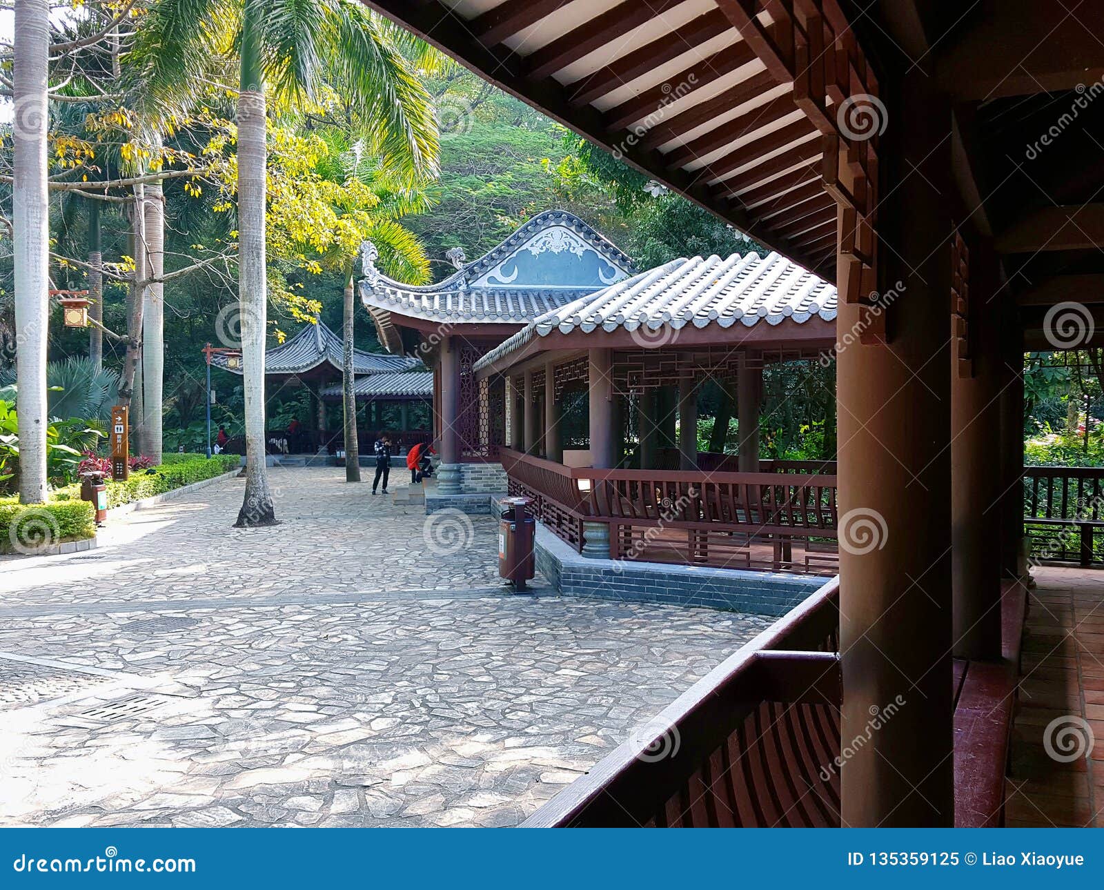 Chinese Gardens and Ancient Buildings Stock Image - Image of gray ...