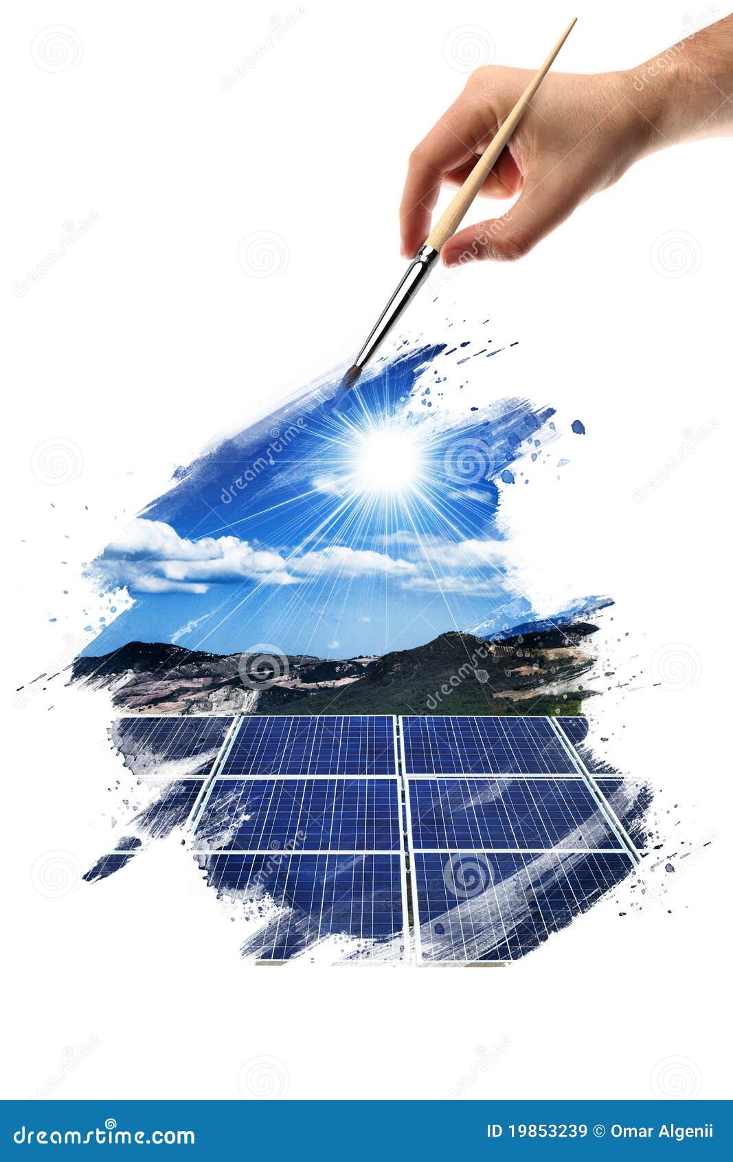 Artistic photovoltaic draw stock image. Image of array - 19853239