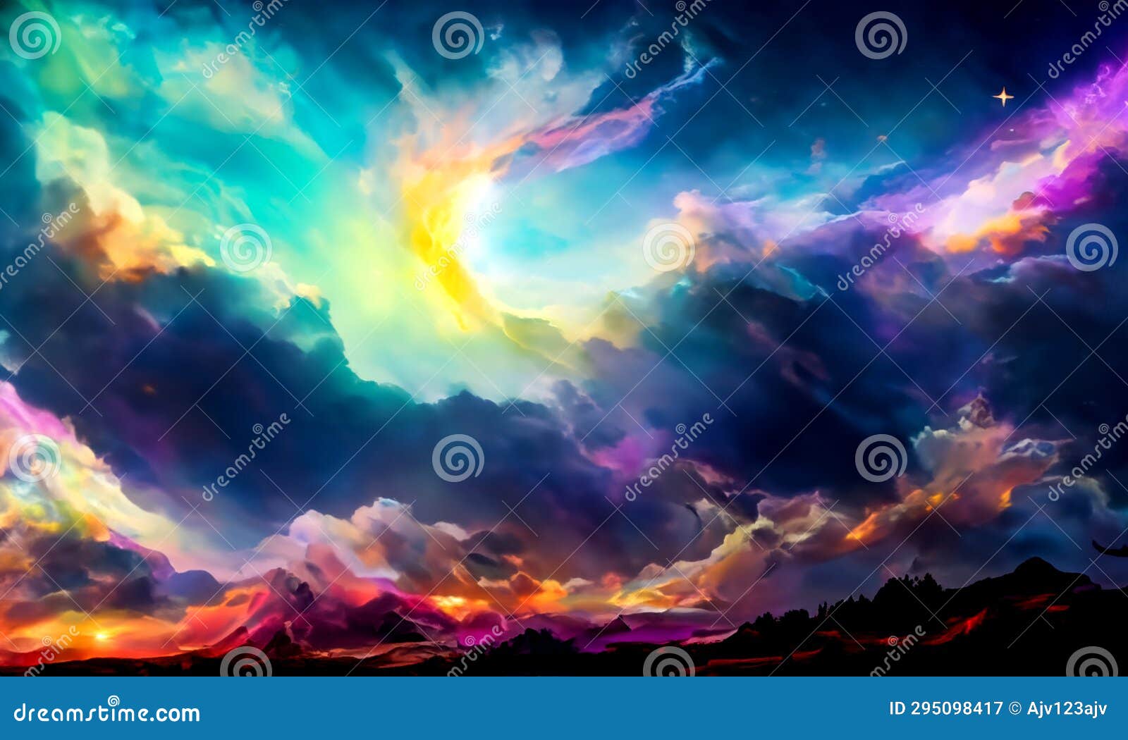 Heaven Inspired Paper Clouds Sky Wallpaper For Cartoon Backdrop Vector ...