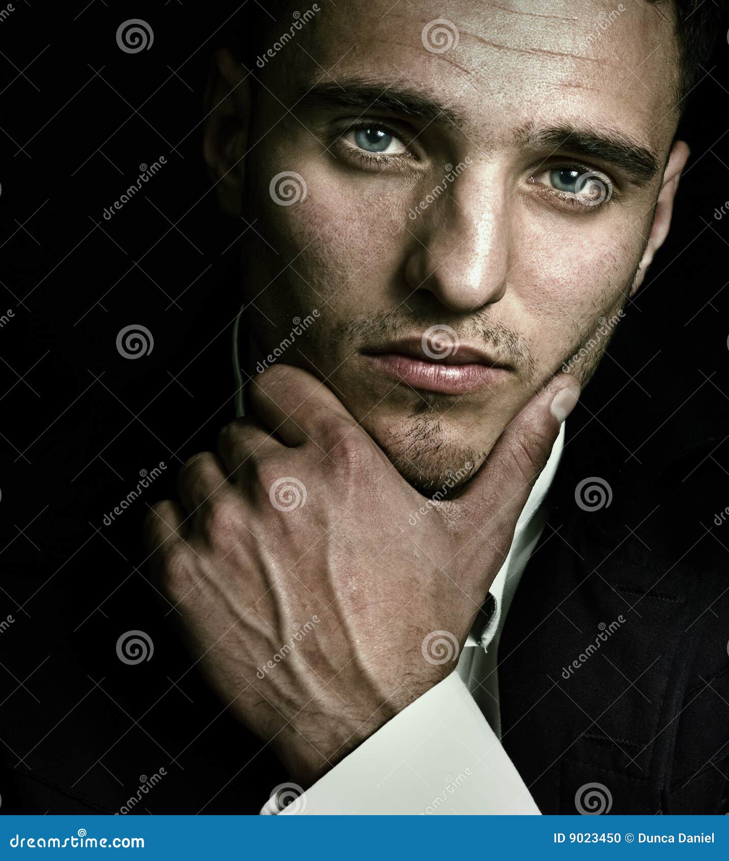 Artistic Portrait of Handsome Man with Blue Eyes Stock Photo - Image of ... Artistic Portrait of Handsome Man with Blue Eyes Stock Photo - Image of ...
