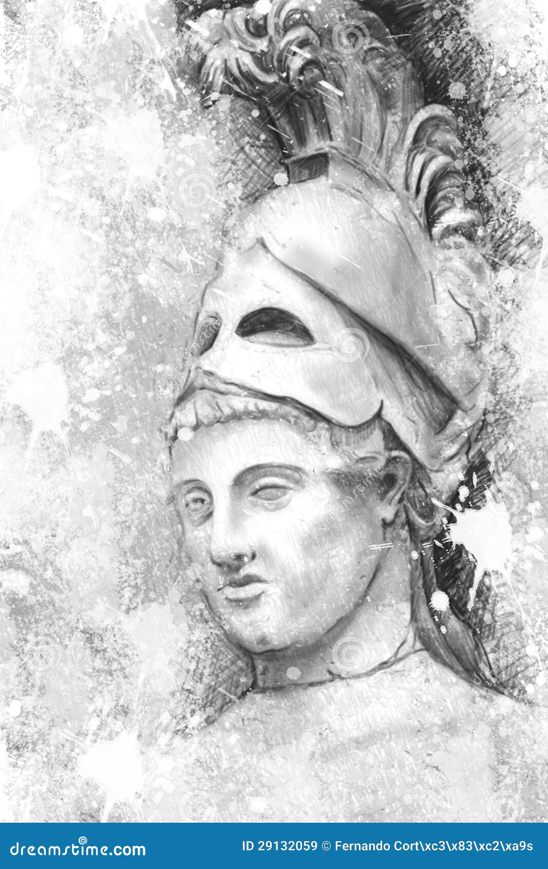 Artistic Portrait Of Pericles With Textured Background Stock Image ...