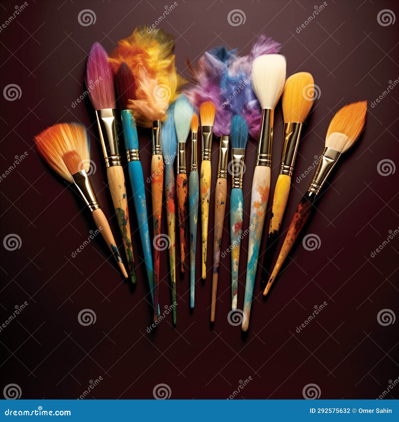 Artistic Precision: Specialized Brushes for Every Technique Stock Photo ...
