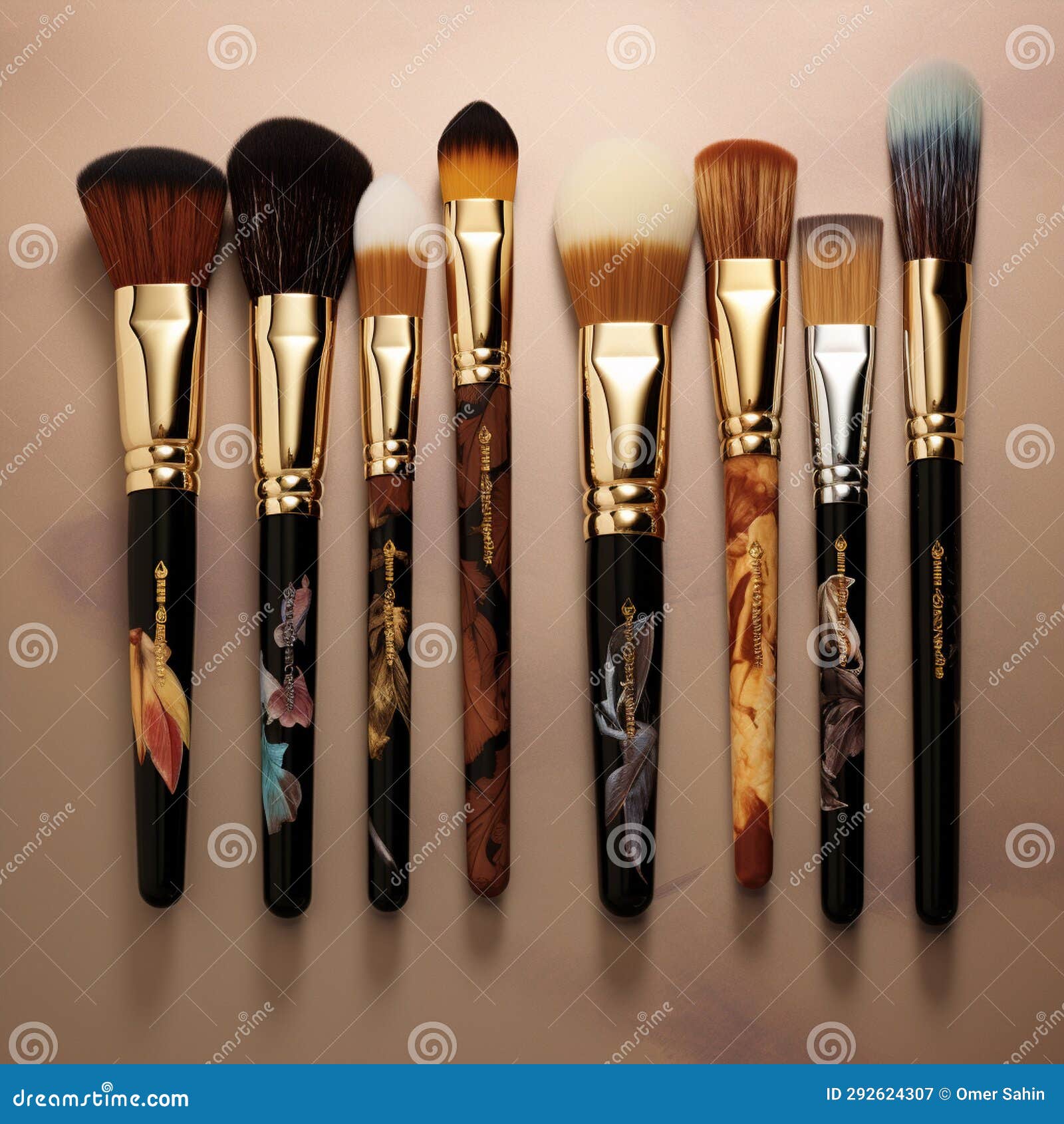 Artistic Precision: Specialized Brushes for Every Technique Stock Image ...