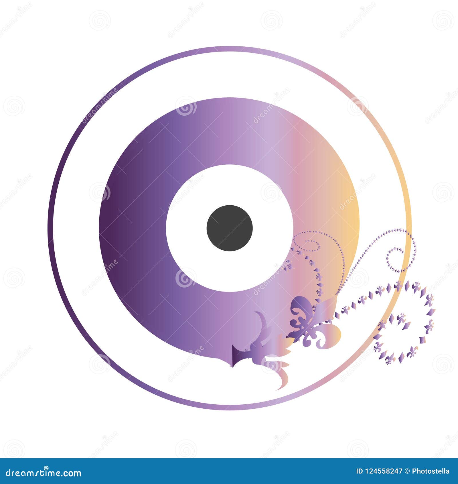 Artistic Purple Evil Eye Vector Stock Vector - Illustration of theme ...