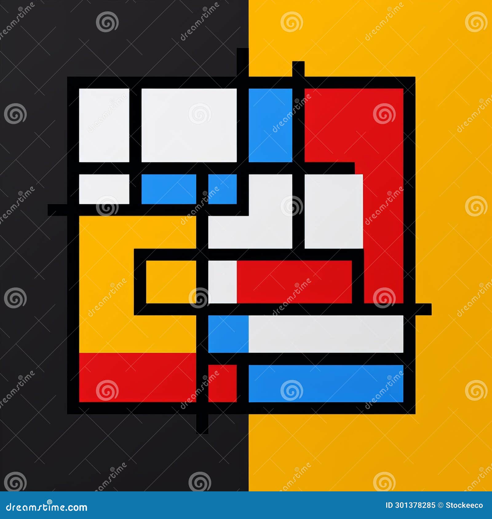 Artistic Puzzle: Abstract Colored Rectangles Inspired by Iconic Works ...