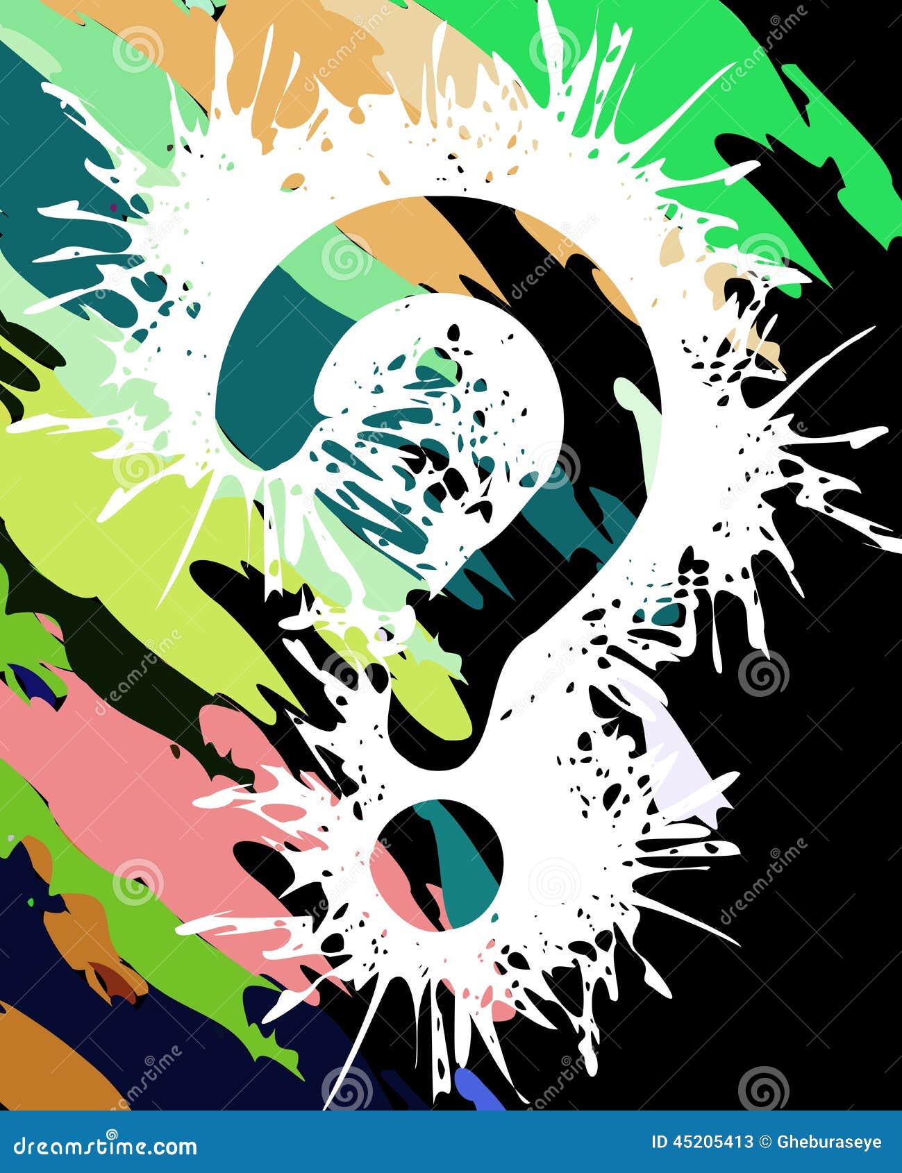 Artistic Question Mark Sign Background Solve Mystery And Confusion ...