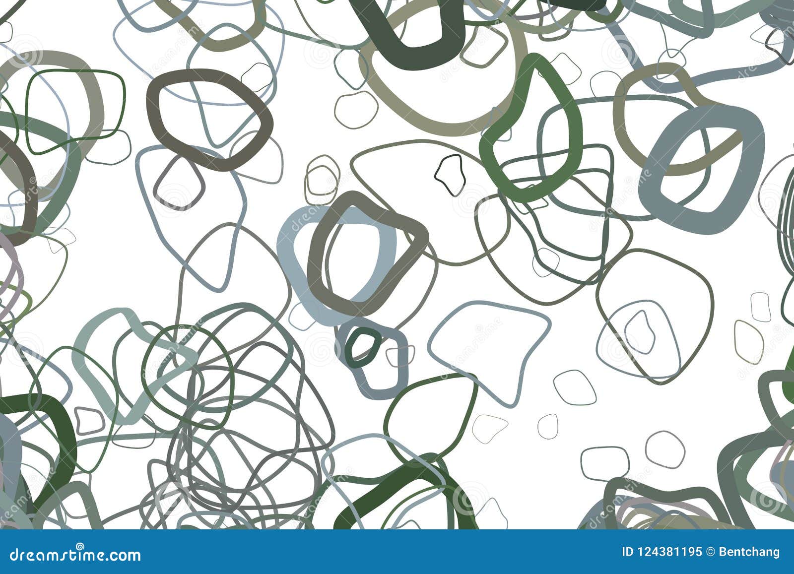 Artistic Random Rounded Shapes Background Pattern Abstract. Color ...