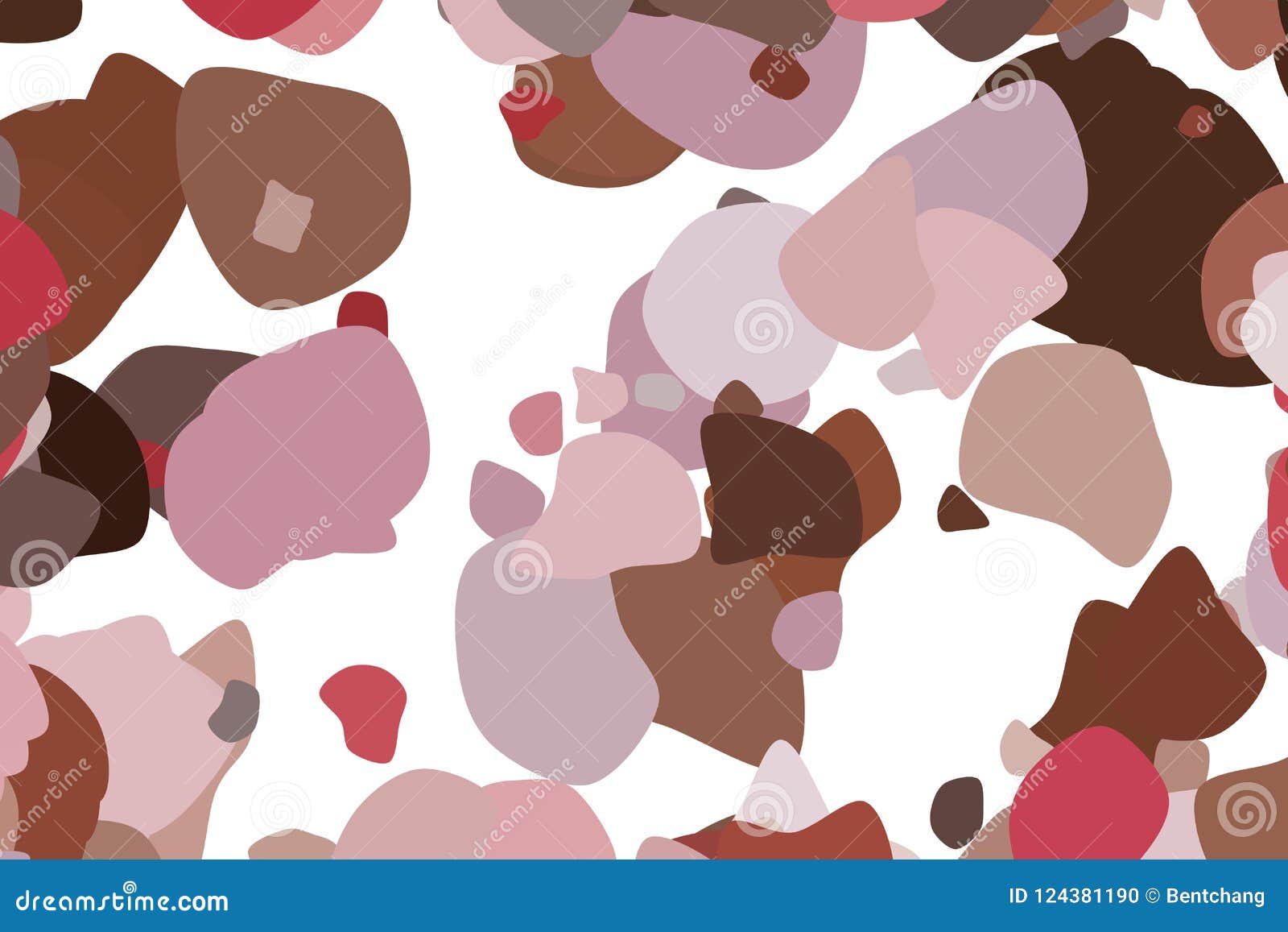 Artistic Random Rounded Shapes Background Pattern Abstract. Design ...
