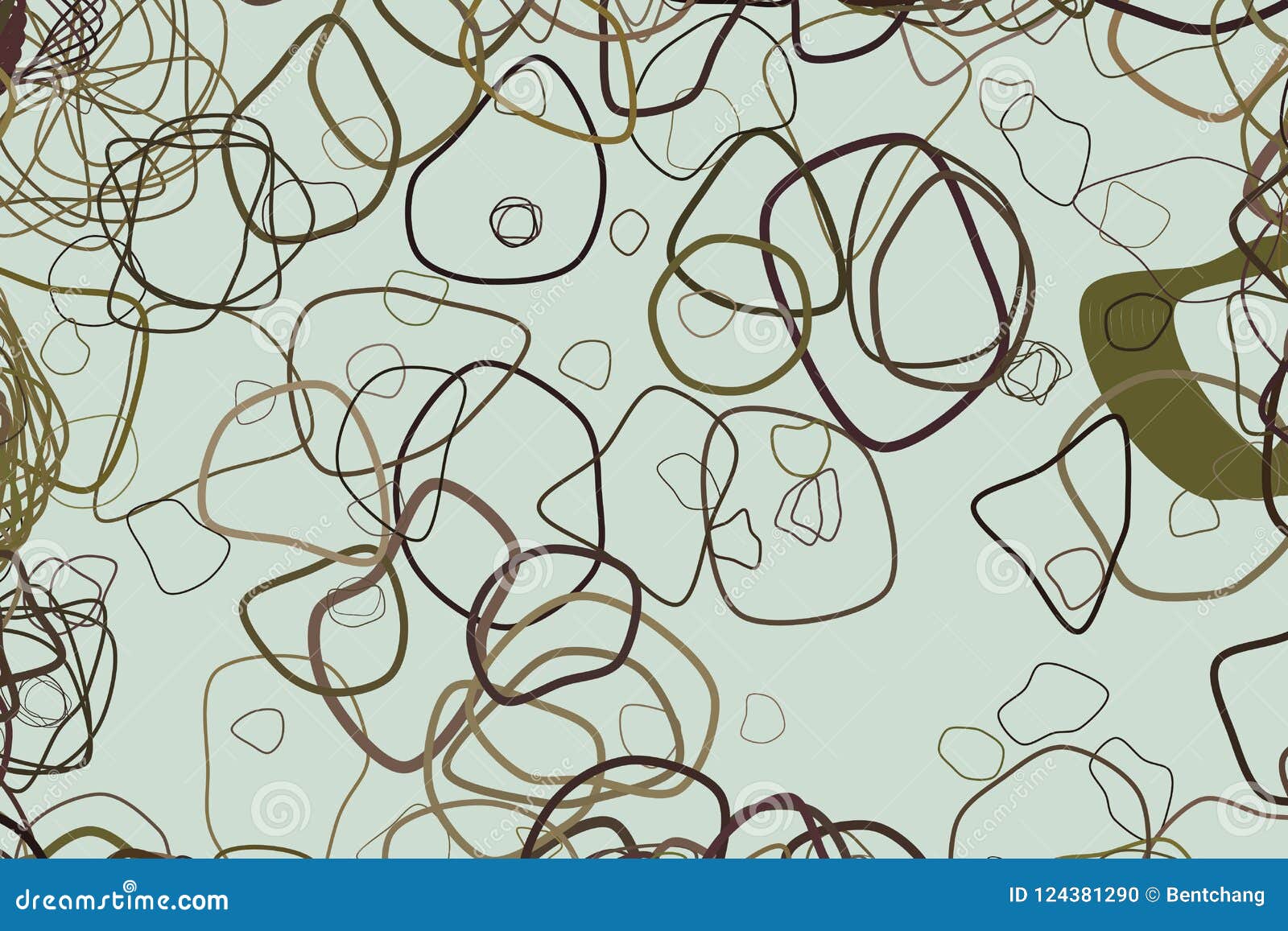 Artistic Random Rounded Shapes Background Pattern Abstract. Graphic ...