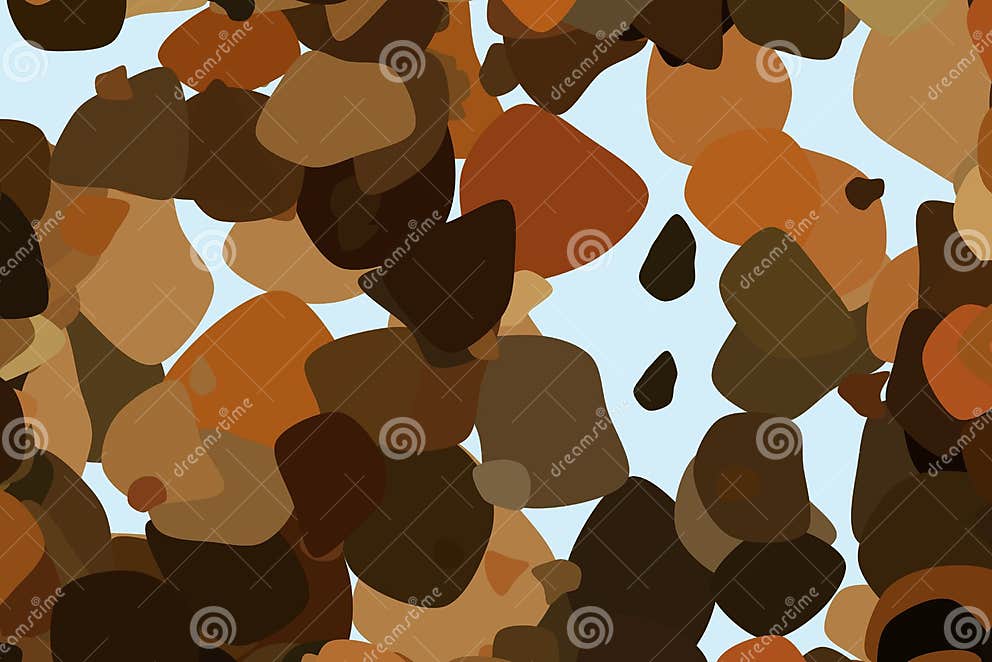 Artistic Random Rounded Shapes Background Pattern Abstract. Concept ...