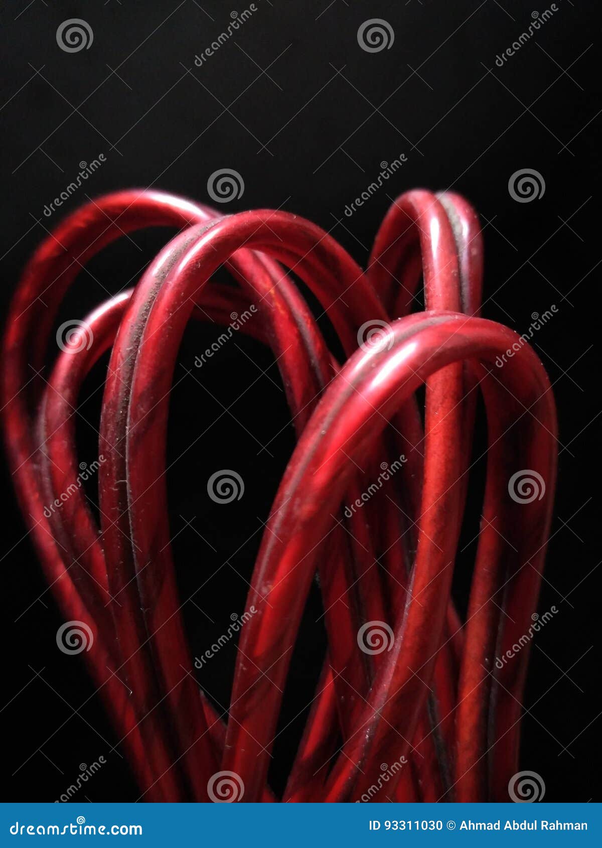 Artistic red cables stock photo. Image of artistic, darks - 93311030