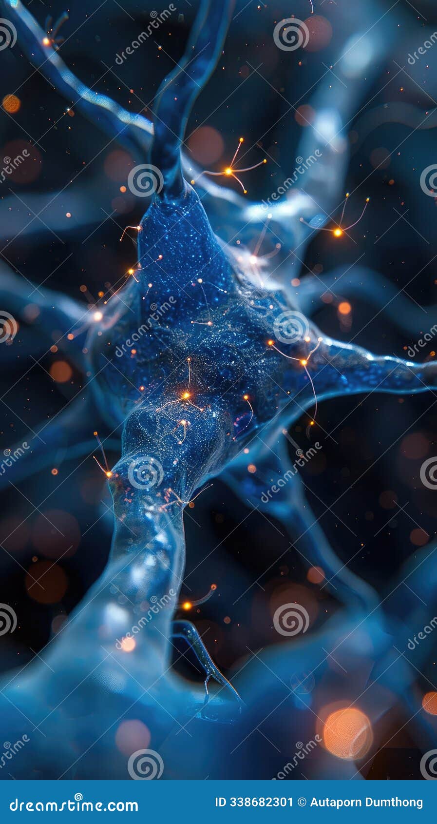 Artistic Rendering of a Neuron Stock Illustration - Illustration of ... Artistic Rendering of a Neuron Stock Illustration - Illustration of ...