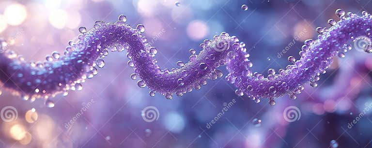 Artistic Rendering Shows Peptide Chain Forming Unique Structure ...