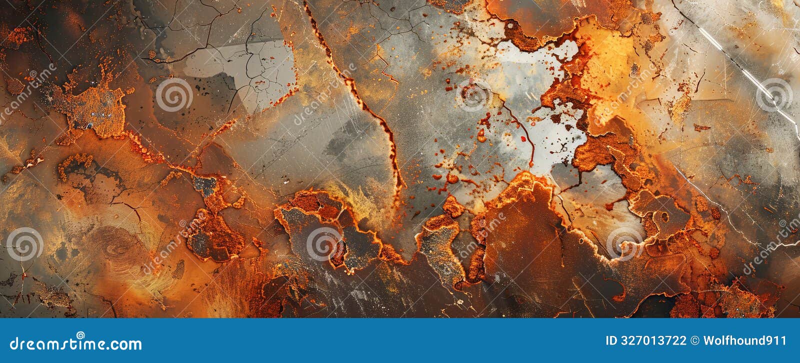 An Artistic Rendering of a Surface with Rust and Marble Textures ...