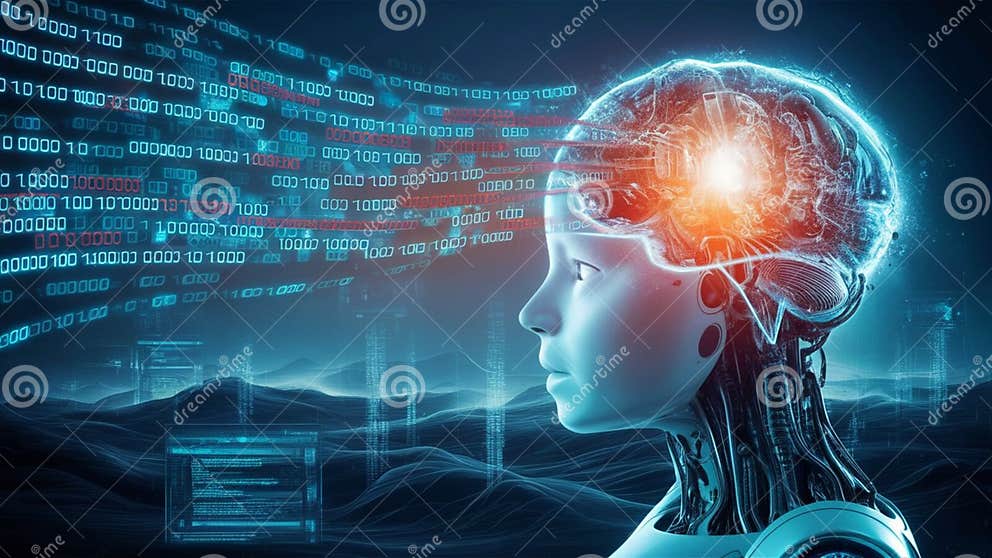 An Artistic Representation of an AI S Thought Process 2 Stock ...