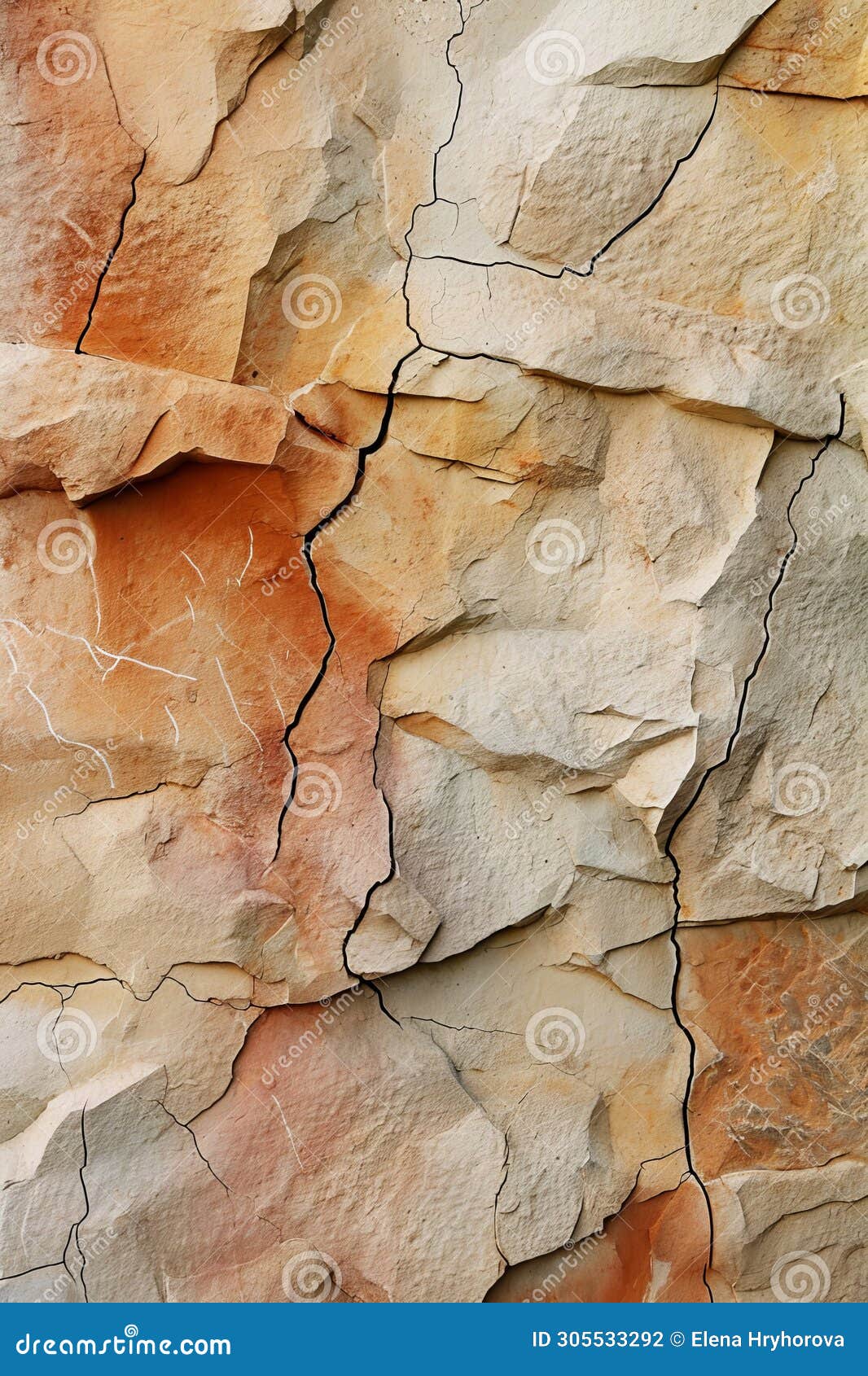 Artistic Representation of Cracked Sandstone, Highlighting Texture and ... Artistic Representation of Cracked Sandstone, Highlighting Texture and ...