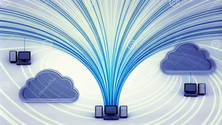 An Artistic Representation of Data Flowing from Smart Sensors into the ...