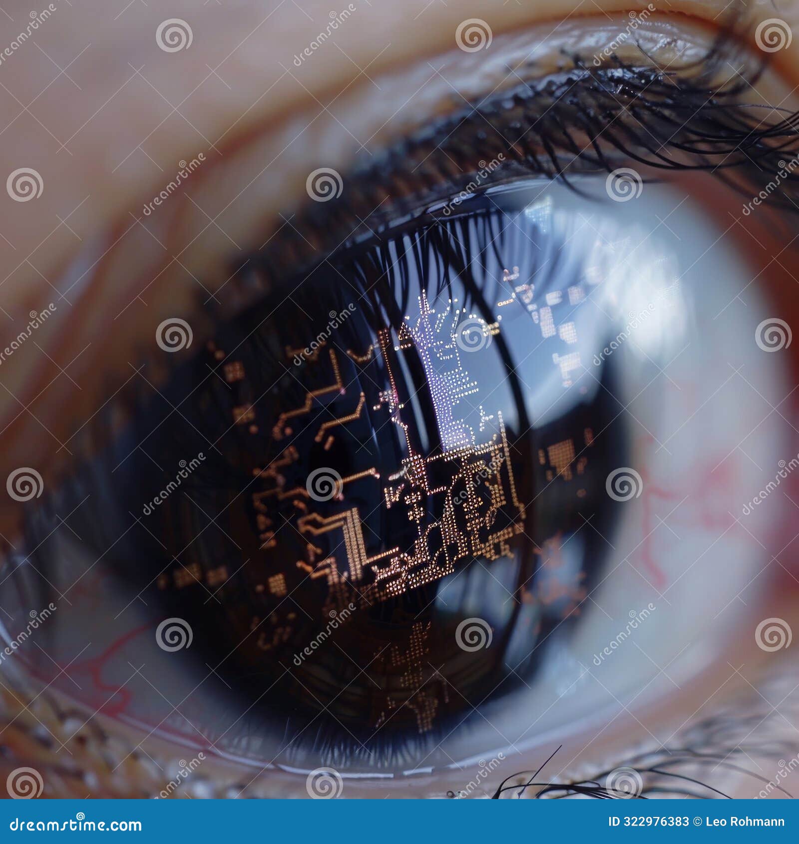 Artistic Representation of Eye with Fiery Textures, Vivid Visual Art ...