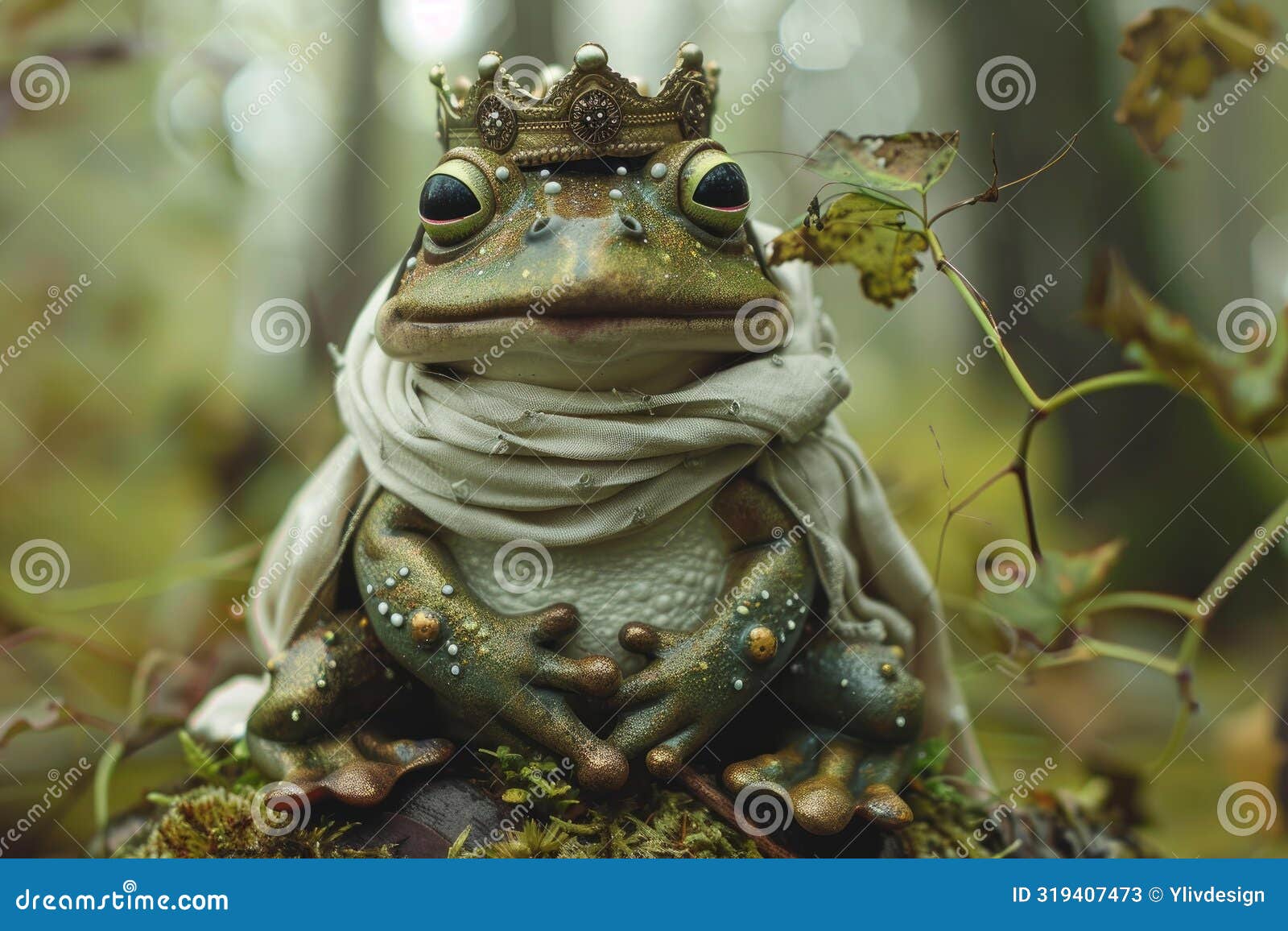 Enchanted Forest Frog Prince Concept Stock Image - Image of prince ...