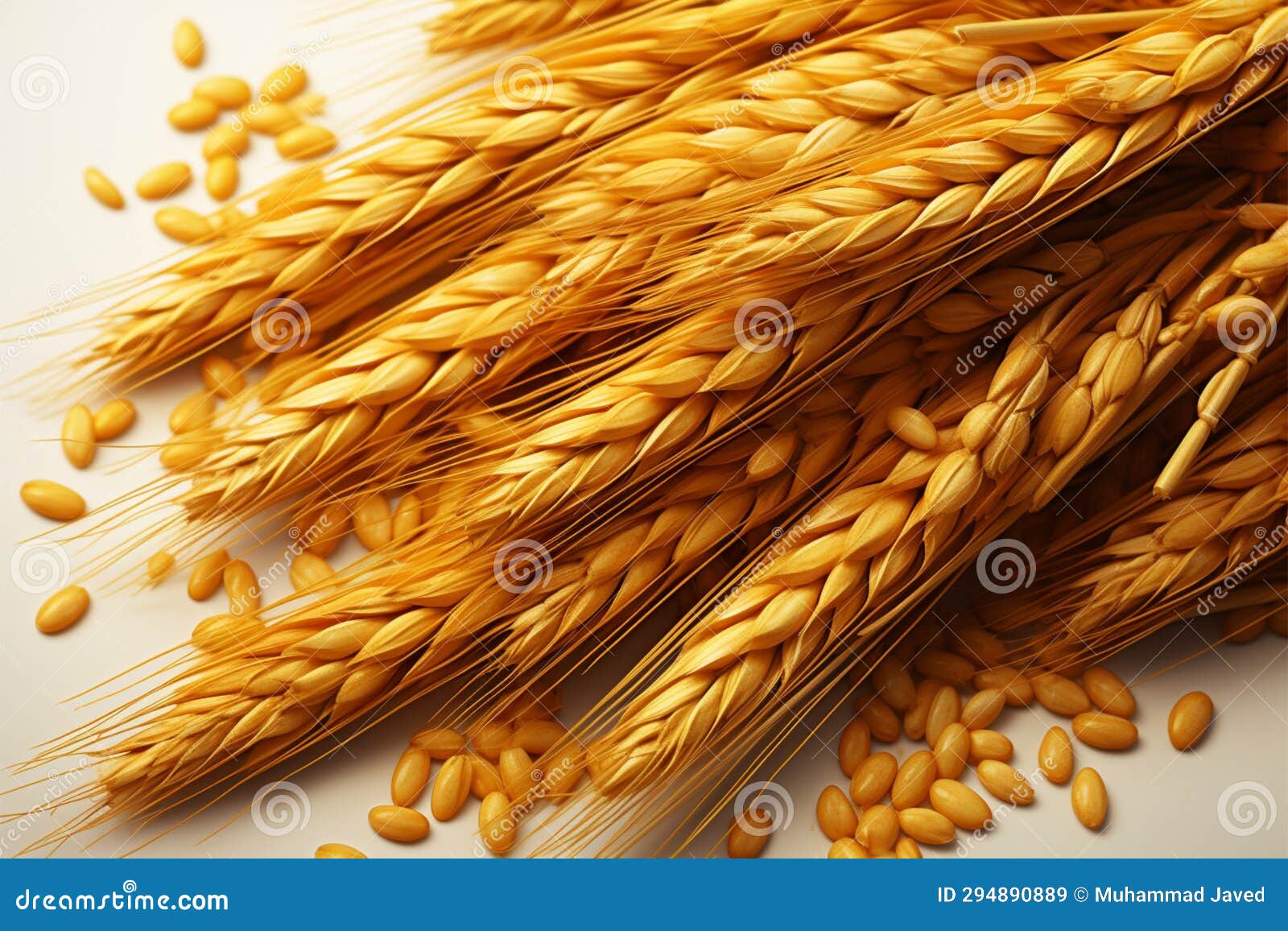 An Artistic Representation of Grains in a Captivating Illustration ...