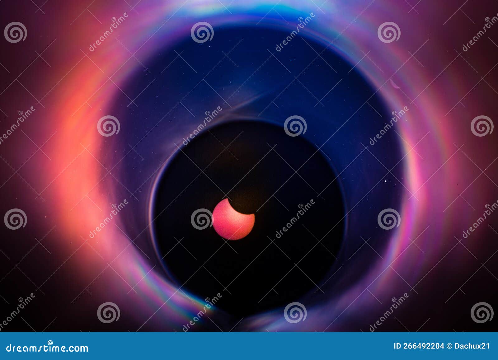 An Artistic Representation of a Partial Solar Eclipse in Beautiful ...