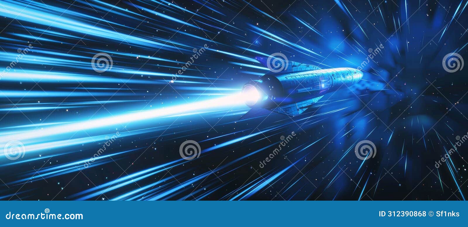 An Artistic Representation of a Spaceship Executing a Quantum Leap ...