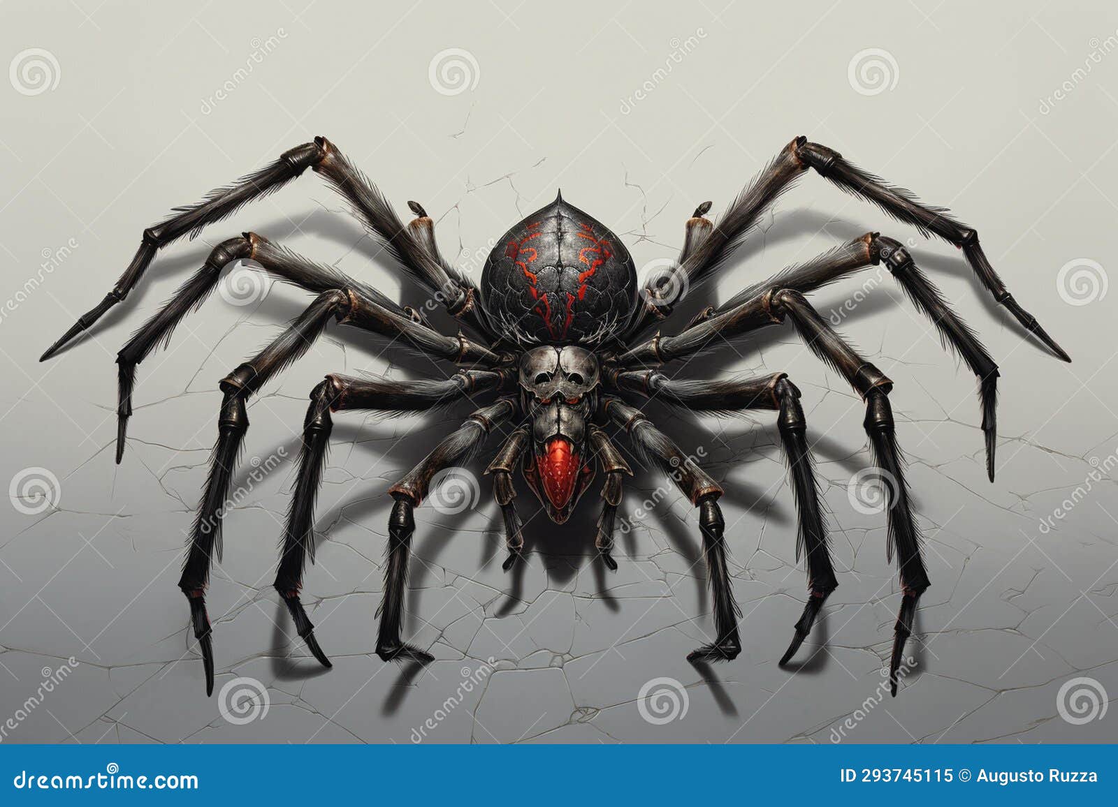 Unconventional spider form stock illustration. Illustration of spider ...