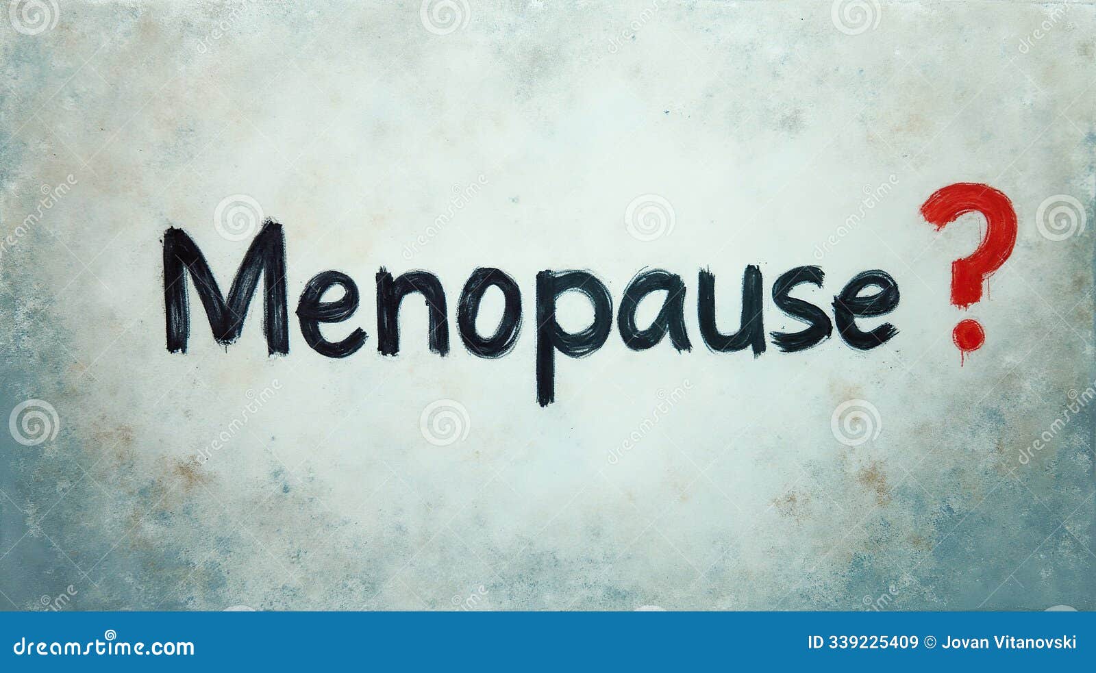 Menopause Question Mark On Textured Background Artwork Stock Image ...