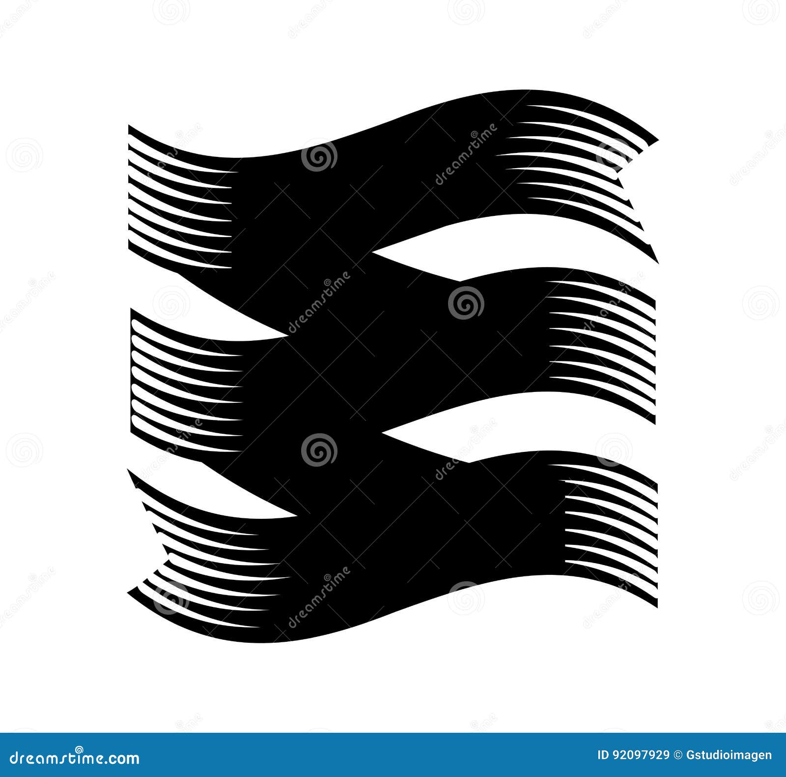 Artistic Ribbon Isolated Icon Stock Vector - Illustration of graphic ...