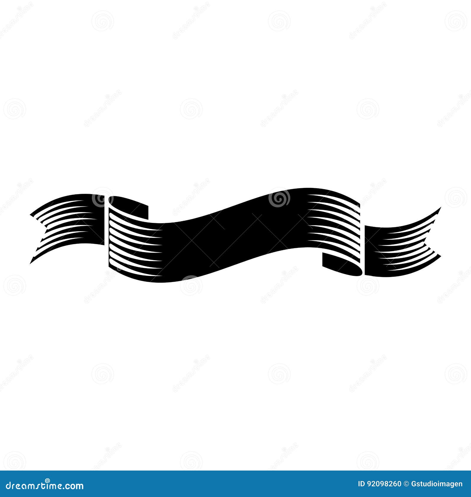 Artistic Ribbon Isolated Icon Stock Vector - Illustration of decorate ...