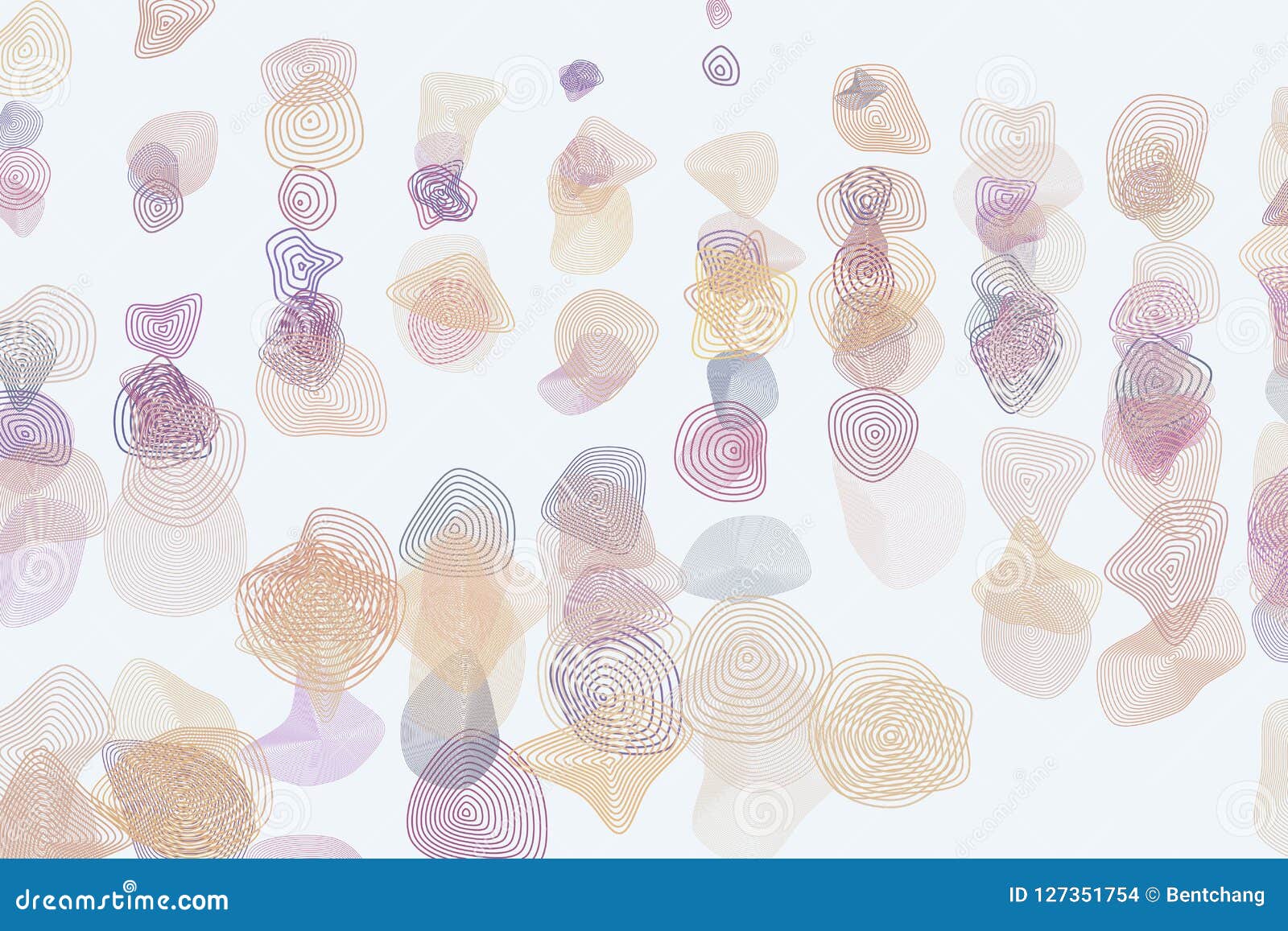Artistic Rounded Shapes Background Pattern Abstract. Surface, Graphic ...