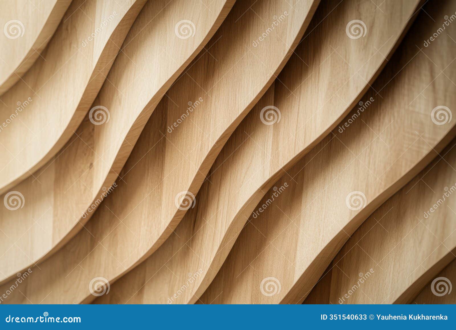 Waves of Cladding Boards in Studio Stock Illustration - Illustration of ...