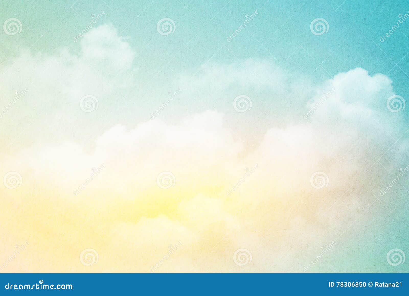 Artistic Sky and Cloud with Gradient Color and Grunge Texture Stock ...