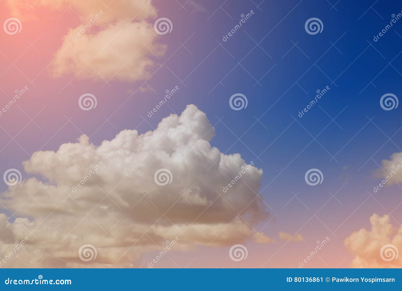 Artistic Soft Cloud and Sky with Gradient Color Stock Image - Image of ...